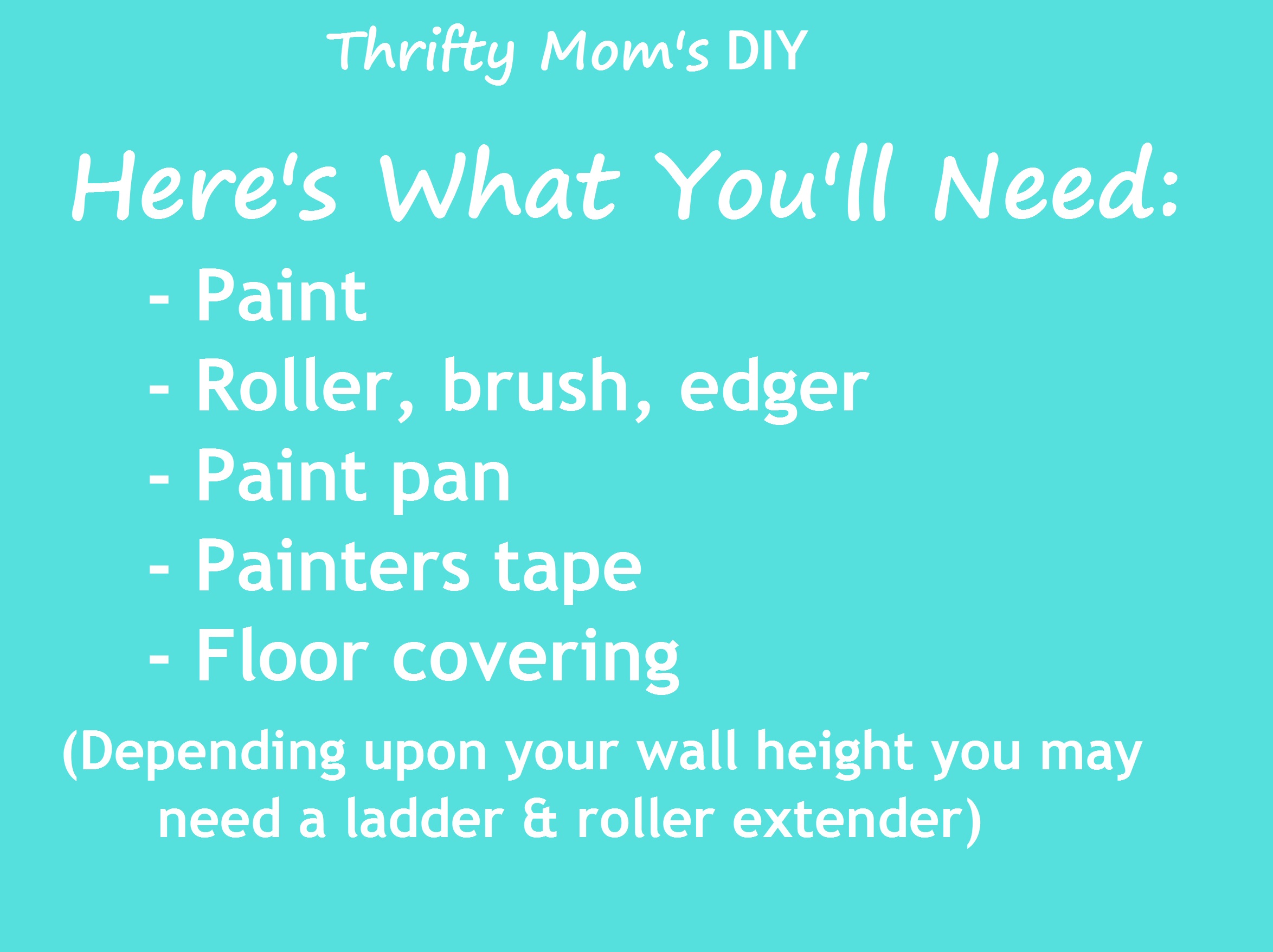 How to Paint a Feature Wall – Thrifty Mom's DIY